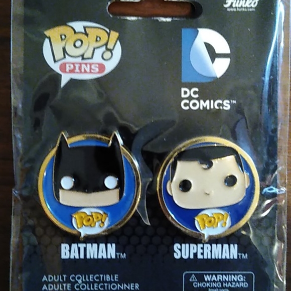 Funko | Other | Funko Pop Pins Batman And Superman | Poshmark